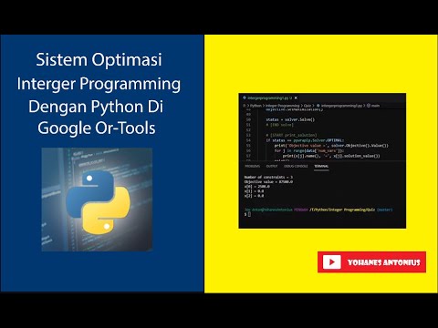 How To Make Optimization System Interger Programming With Python Google