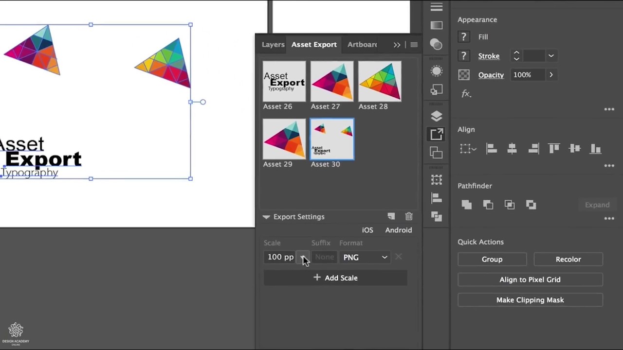 Illustrator Cc Asset Export Panel Explained Youtube