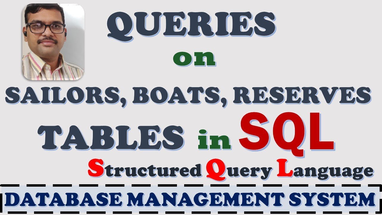 Queries On Sailors Boats Reserves Table In Sql Queries In Sql