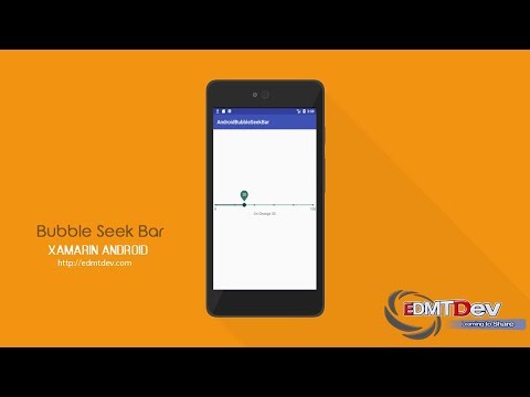 Xamarin Android Tutorial Bubble Seek Bar Youtube