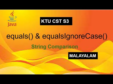 13 Equals Equalsignorecase Java String Methods Malayalam