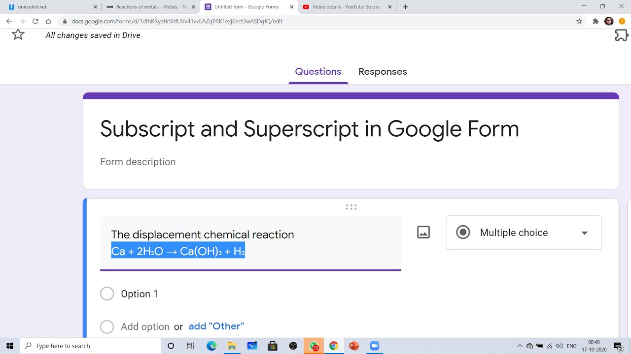 How To Write Subscript Superscript And Chemical Equation In Google