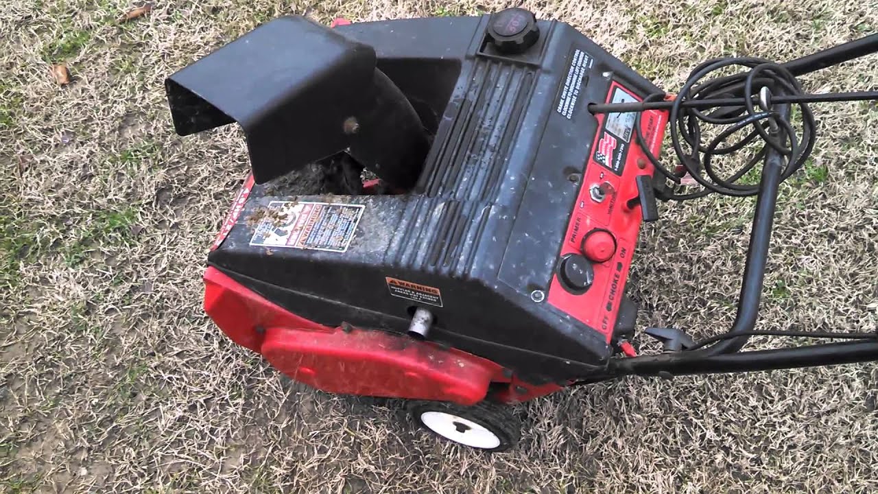 Yard Machines Snow Blower 2 Cycle Youtube