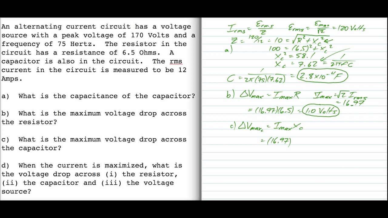 Physics 10164 Spring 2013 Exam 3a Problem 1 Youtube