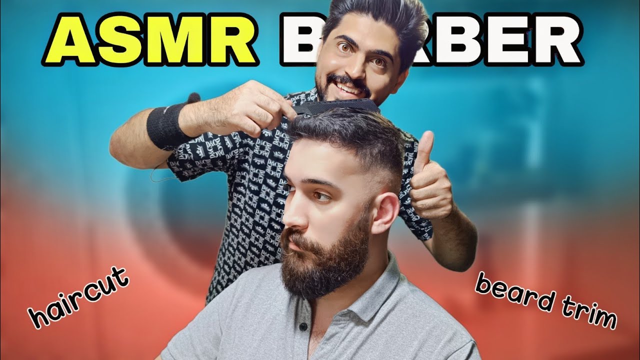 Asmr Barber Relaxing Haircut Asmr And Beard Trim Youtube