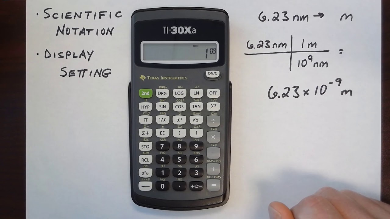 Ti 30xa Scientific Notation Youtube