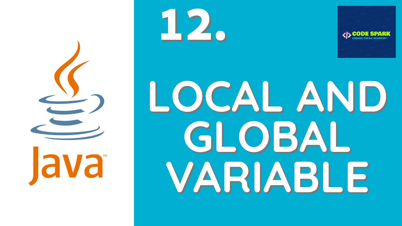 Local And Global Variables With Examples In Java Youtube