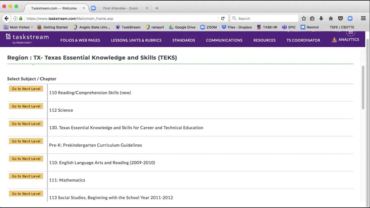 Taskstream Pt2 Youtube