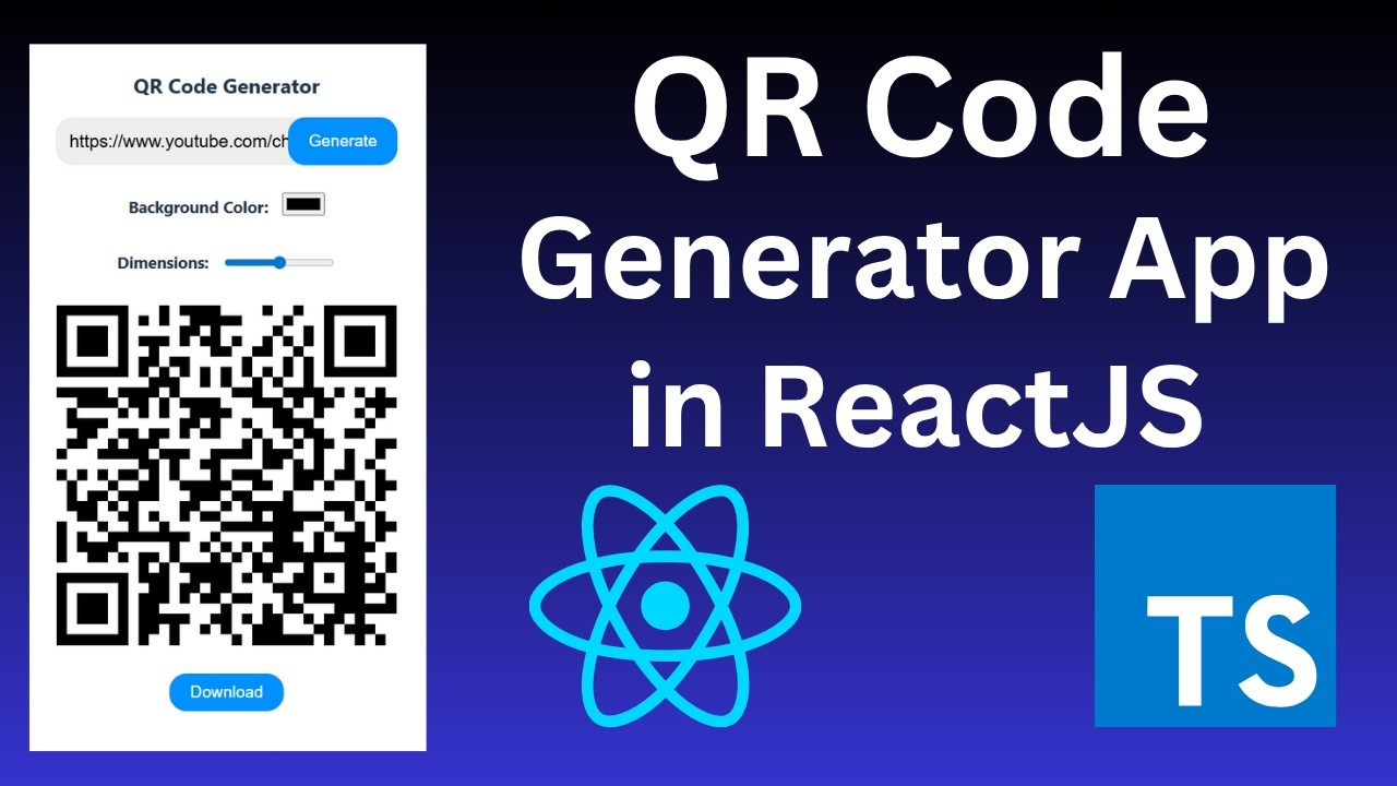 Qr Code Generator App Using Reactjs Typescript Step By Step Guide