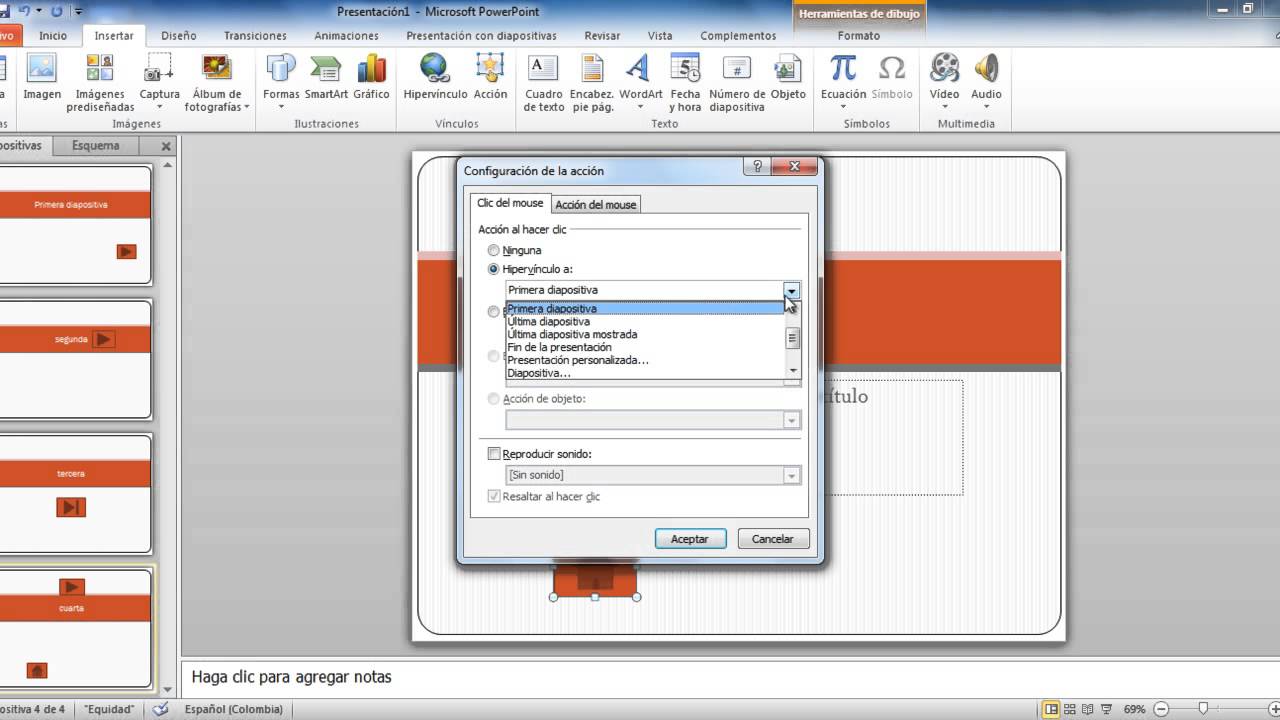 Botones De Accion En Power Point Youtube