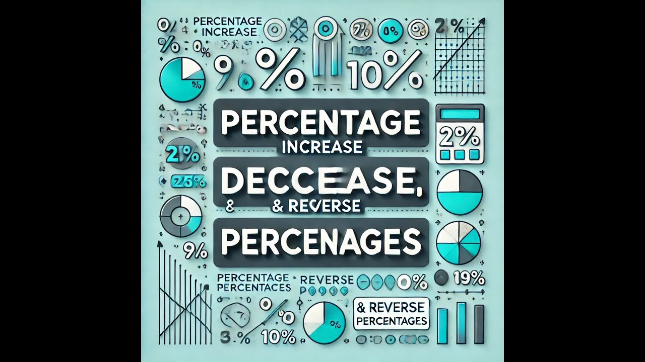 Percentage Increase Decrease And Reverse Percentages Gcse Maths