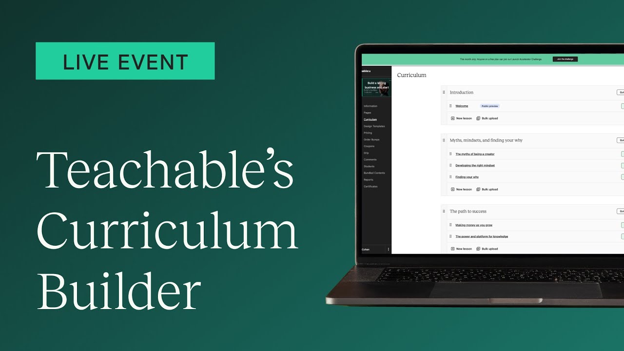 How To Build An Online Course Fast With Teachable S New Curriculum