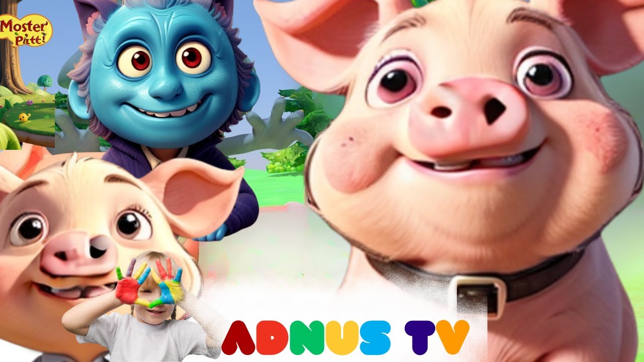 Three Little Pigs Nursery Rhymes Kids Songs Youtube