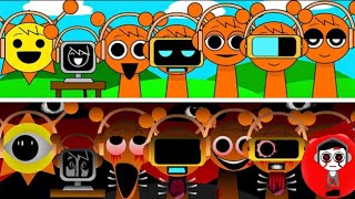 Incredibox Sprunki All Orange Oren Version Normal Vs Horror Style All ...