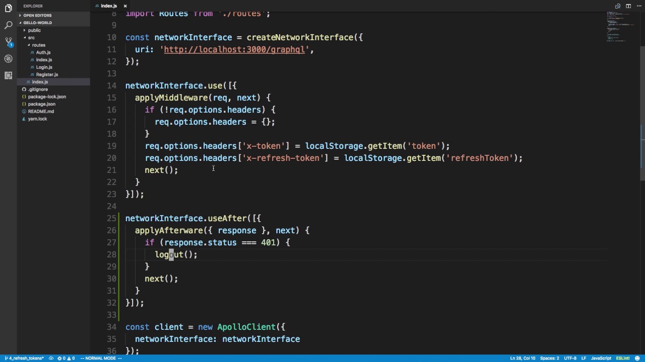 React Automatically Refresh Tokens Youtube