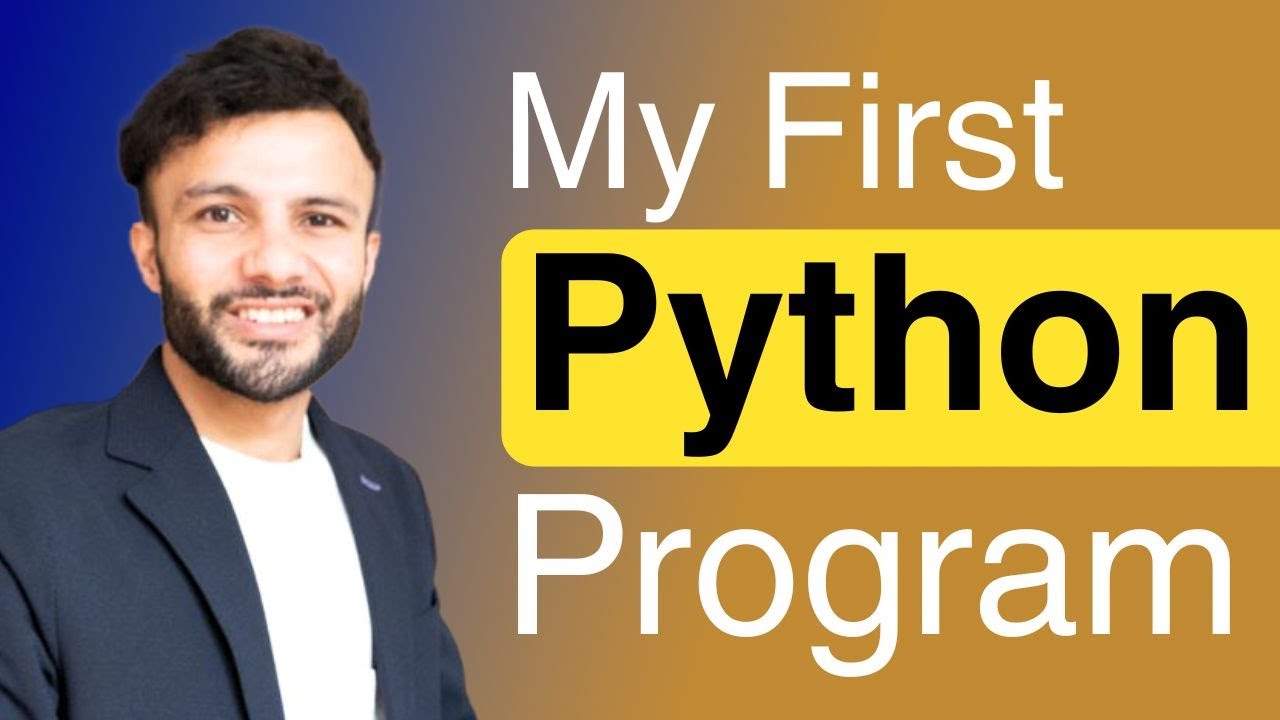 My First Python Program Youtube