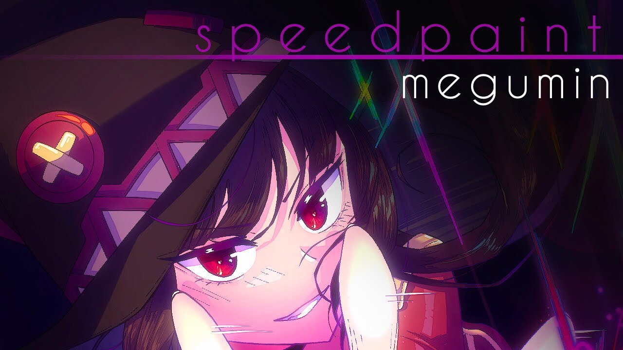 Ekisupulooshon Megumin Konosuba Speedpaint Youtube