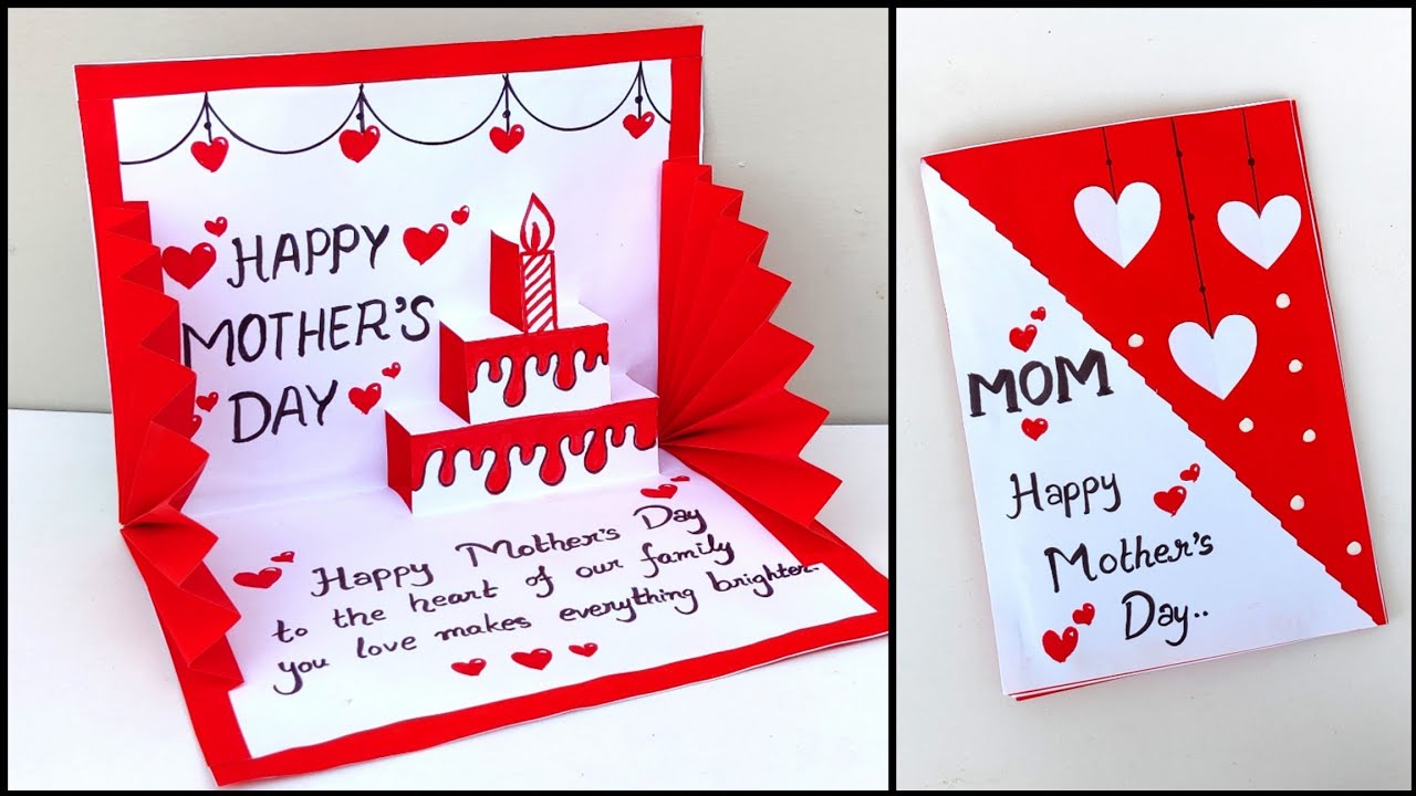 Diy Mother S Day Pop Up Card 2026 Mother S Day Greeting Card Making