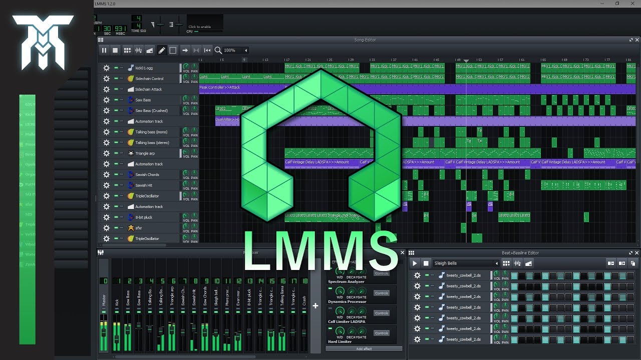 How To Use Lmms Tutorial For Beginners Free Daw Youtube
