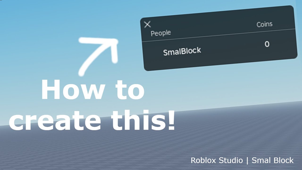 How To Script The Leaderboard Roblox Studio Smal Block Youtube