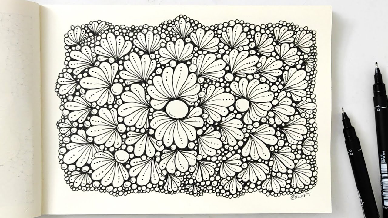 Easy Zentangle Art Doodle Art Zendoodle Youtube
