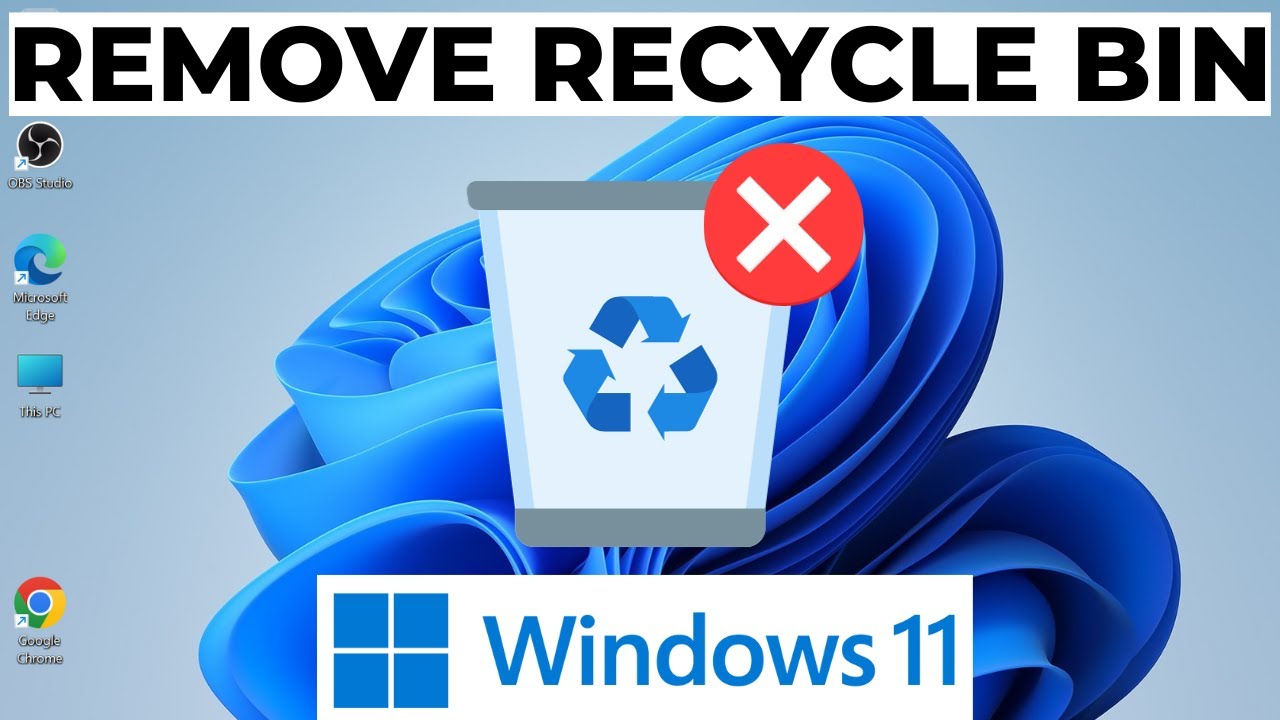 How To Remove Recycle Bin From Desktop In Windows 11 Youtube