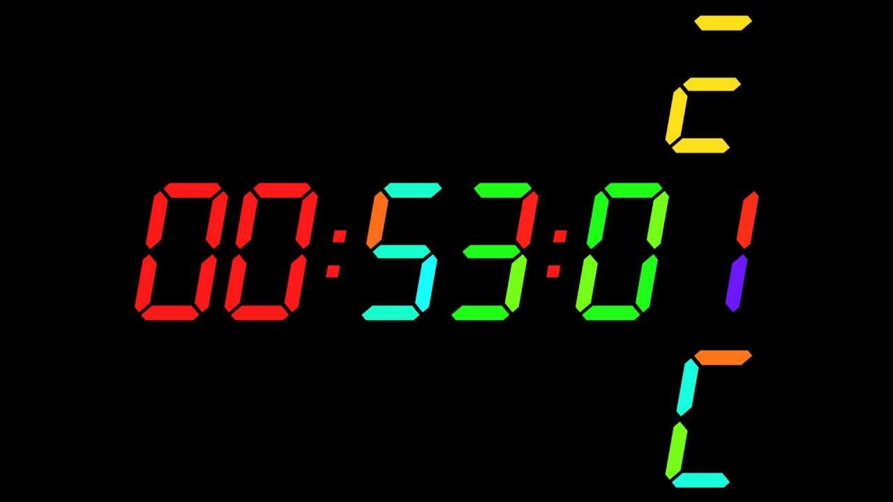 Stopwatch Timer With Animated 7 Segment Digits Youtube