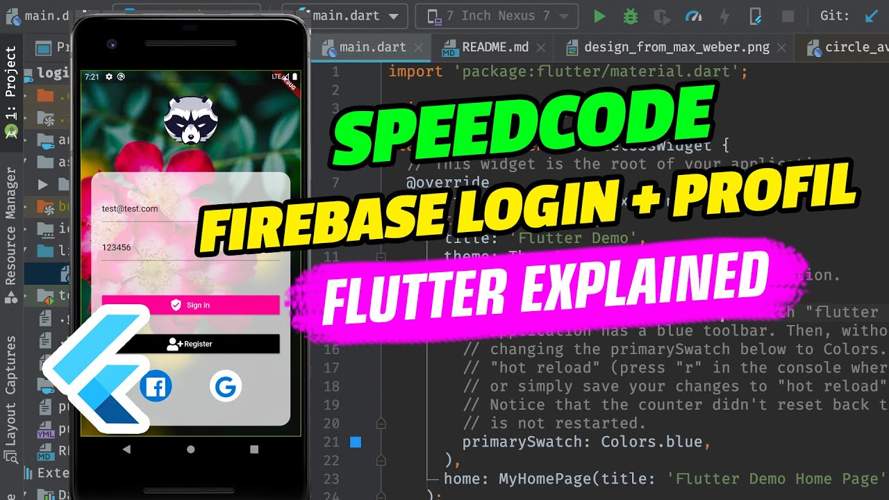 Speedcode Login And Profile Screen Youtube
