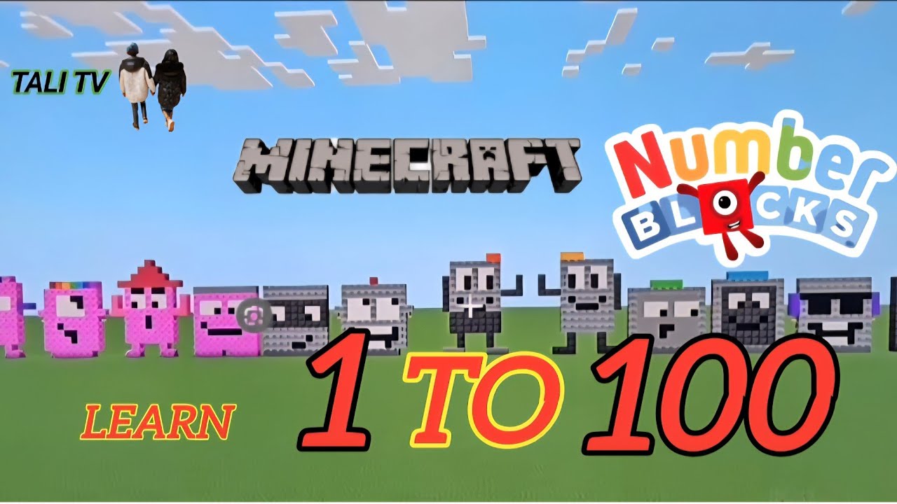Learn To Count 1 To 100 With Noah Minecraft Number Blocks Kids