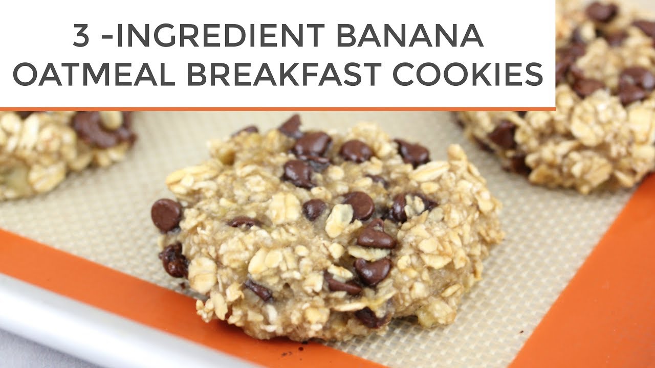 3 Ingredient Banana Oatmeal Breakfast Cookies Diabetes