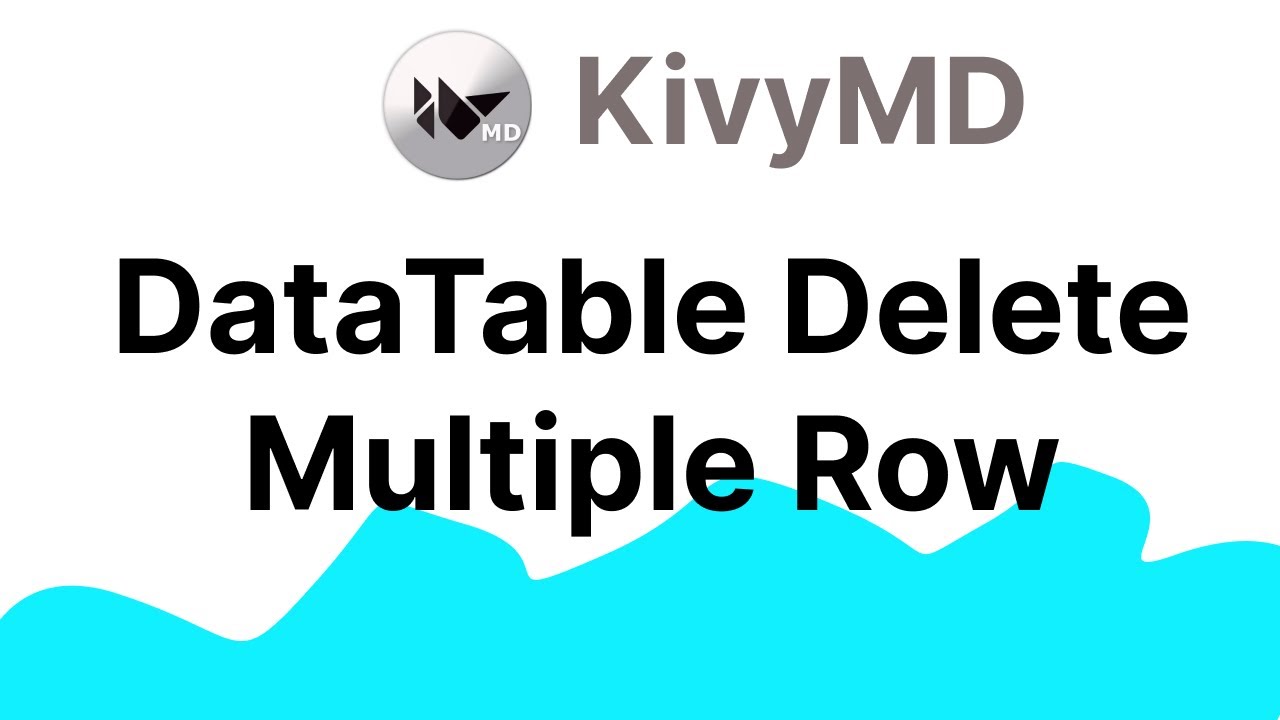 Kivymd Tutorial Datatable Delete Multiple Row Youtube