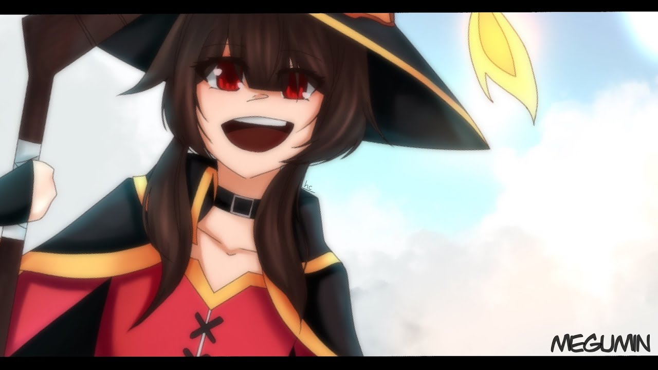 Konosuba Megumin Speedpaint Fanart Youtube