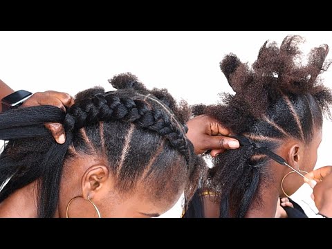 Stylish Double Braids Hairstyle You Can Try Easy Two Braid Youtube