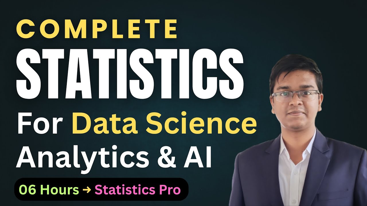 Learn All Statistics For Data Science Just 06 Hours Youtube