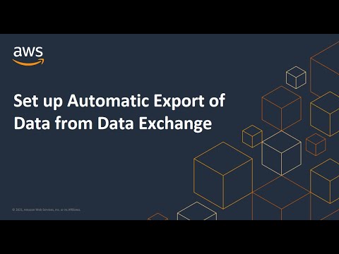 Set Up Automatic Export Of Data From Data Exchange Amazon Web