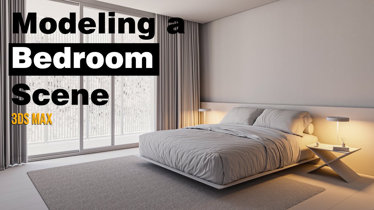 Modeling Interior In 3ds Max Bedroom Rendering Workshop Youtube