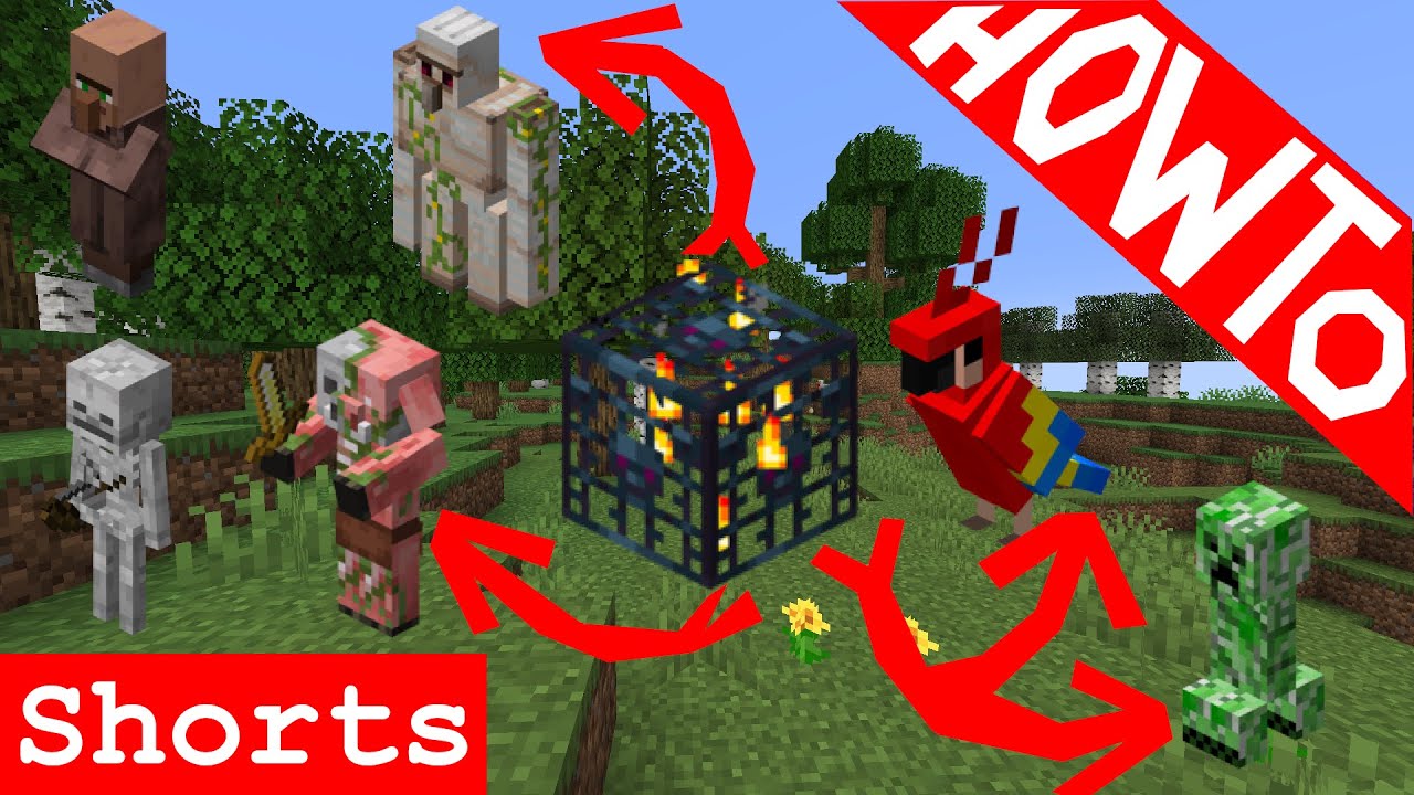 Minecraft How To Make A Custom Mob Spawner Tutorial Youtube