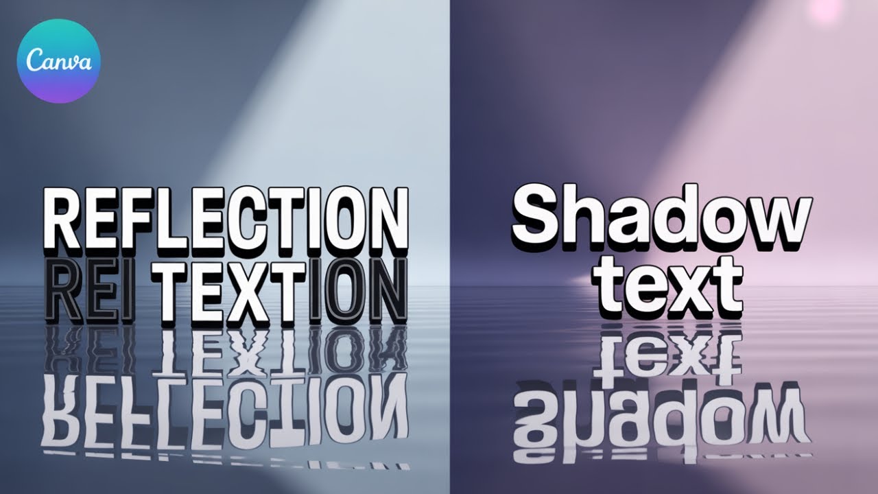How To Make Text Reflection In Canva Easy Step By Step Tutorial Youtube