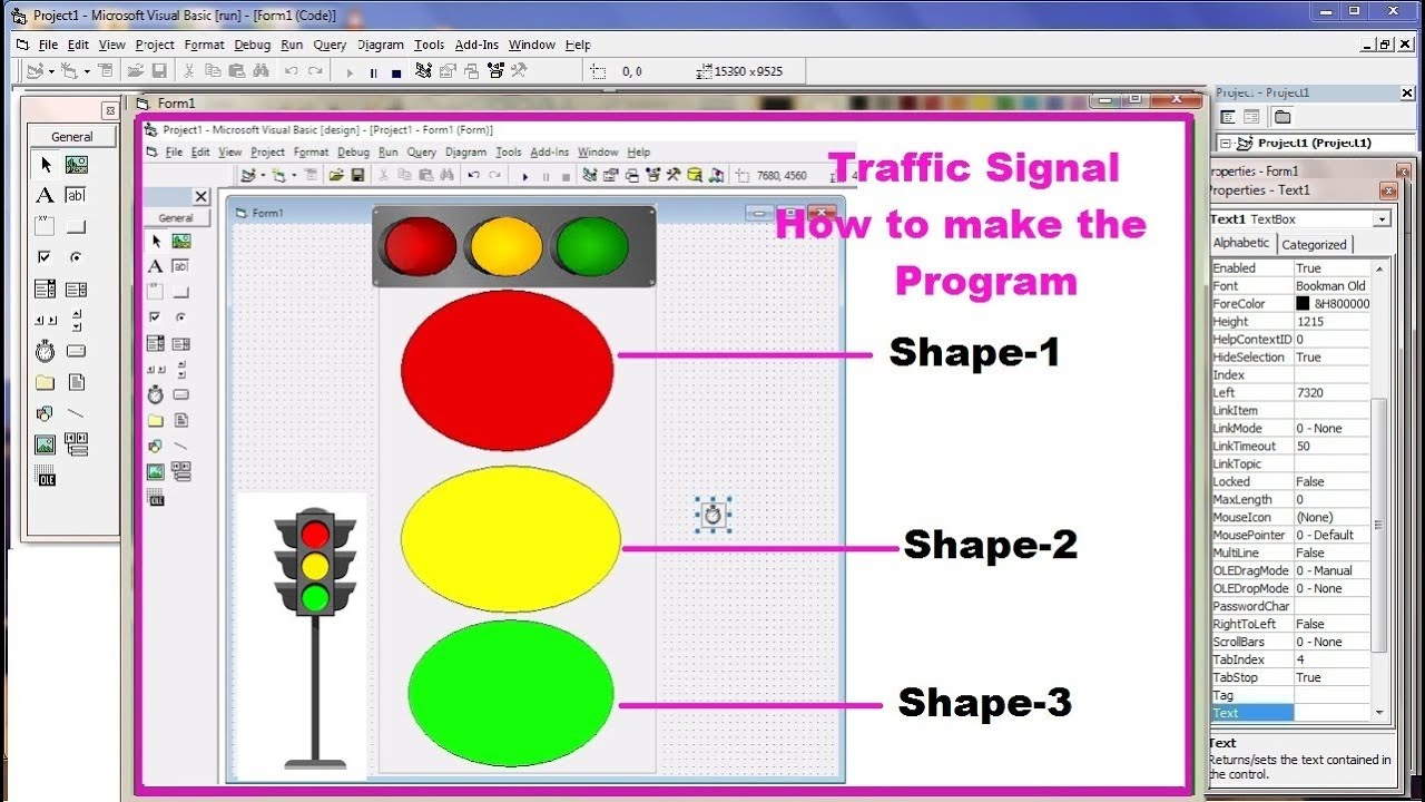 Traffic Signal In Vb How To Make Traffic Signal In Vb 6 0 Visual