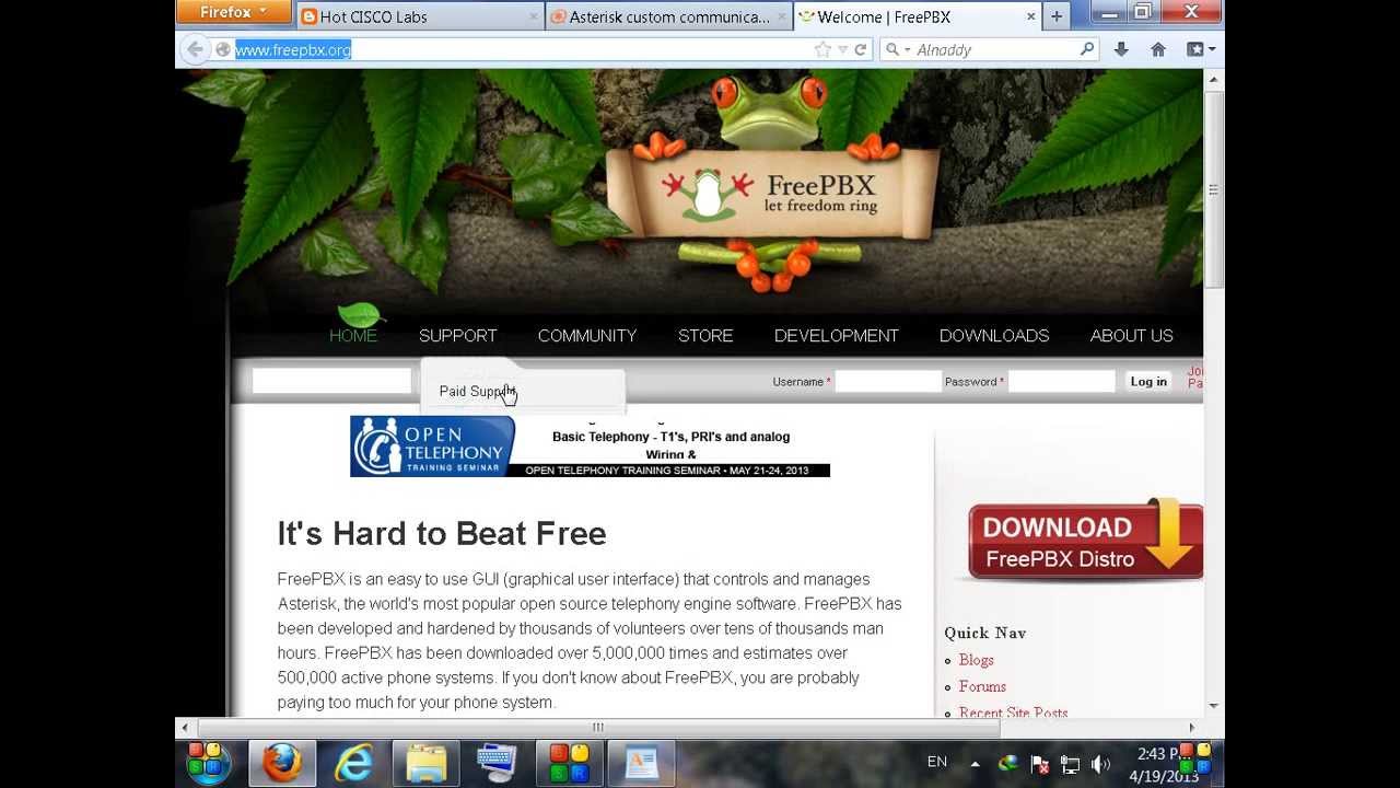 Asterisknow 01 Installing Asterisknow Freepbx Youtube