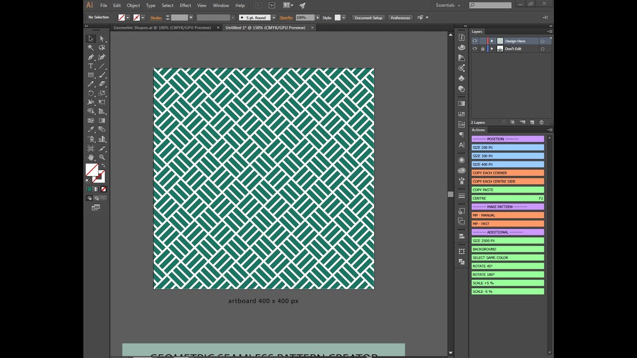 Make Webbing Geometric Pattern Use Geometric Seamless Pattern Creator