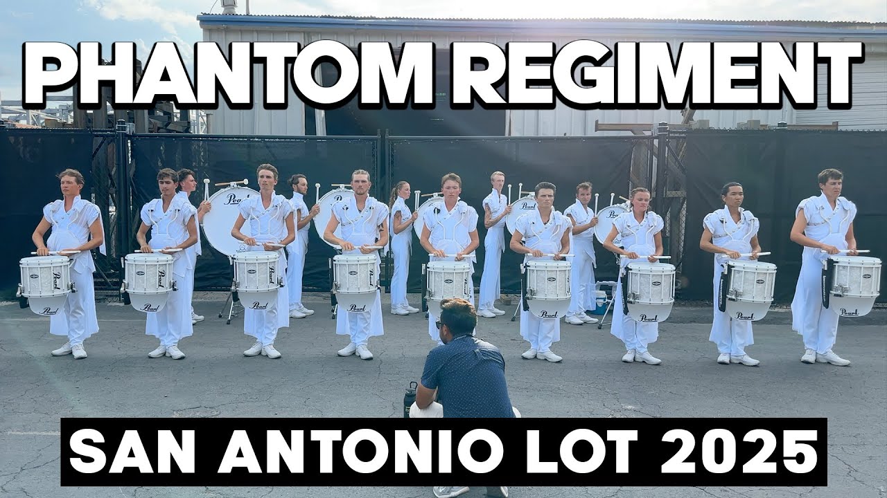 Phantom Regiment Drumline 2025 Dci San Antonio Youtube