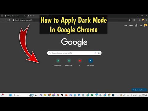How To Apply Dark Mode In Google Chrome For Pc Youtube