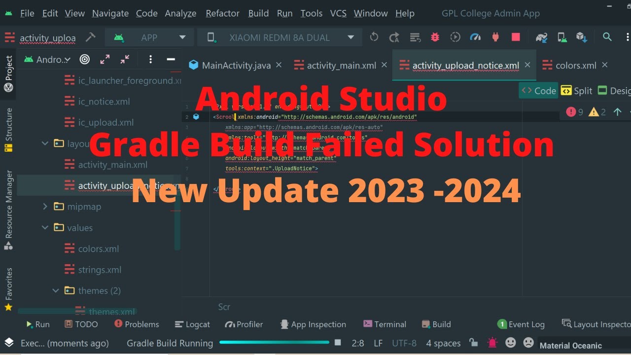 Android Studio Gradle Build Failed Solution New Update 2023 2024 Youtube