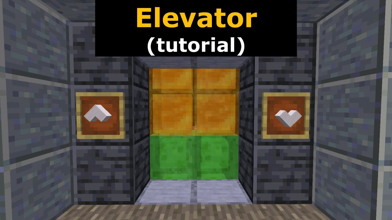 Minecraft Elevator Tutorial Youtube