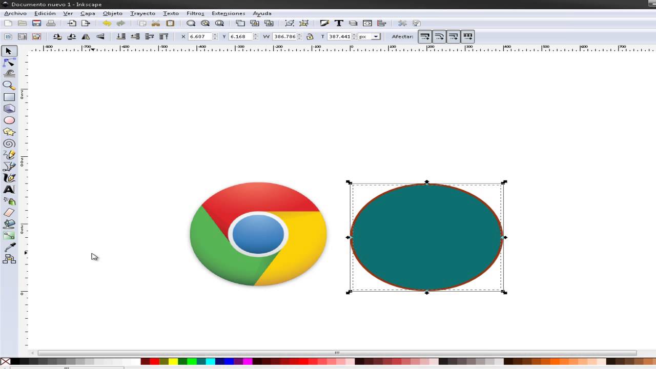 Logotipo Chrome Tutorial Inkscape Youtube