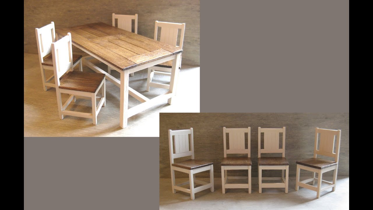 1 12th Scale Table Chairs Tutorial Part Two Chairs Youtube