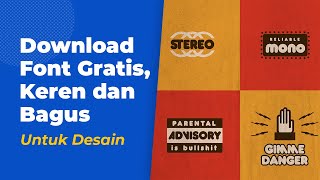 Download Font Gratis Keren Dan Bagus Untuk Desain Font Gratis Untuk ...
