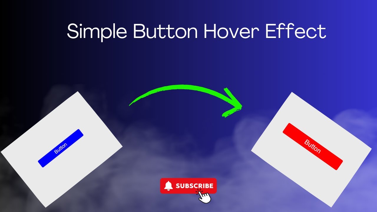 How To Create Simple Button Hover Effect Design Youtube
