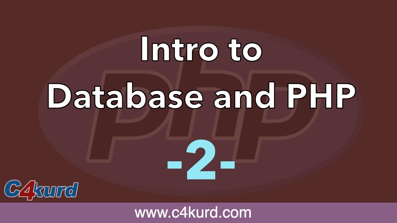 Intro To Database And Php Youtube